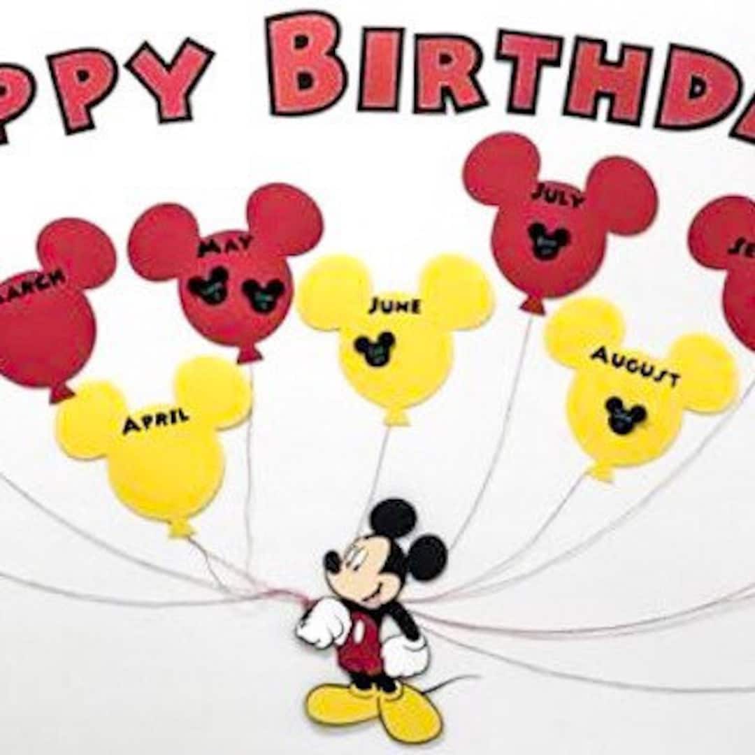 NEW ITEM! Mickey Mouse Birthday Chart Disney Classroom - Etsy