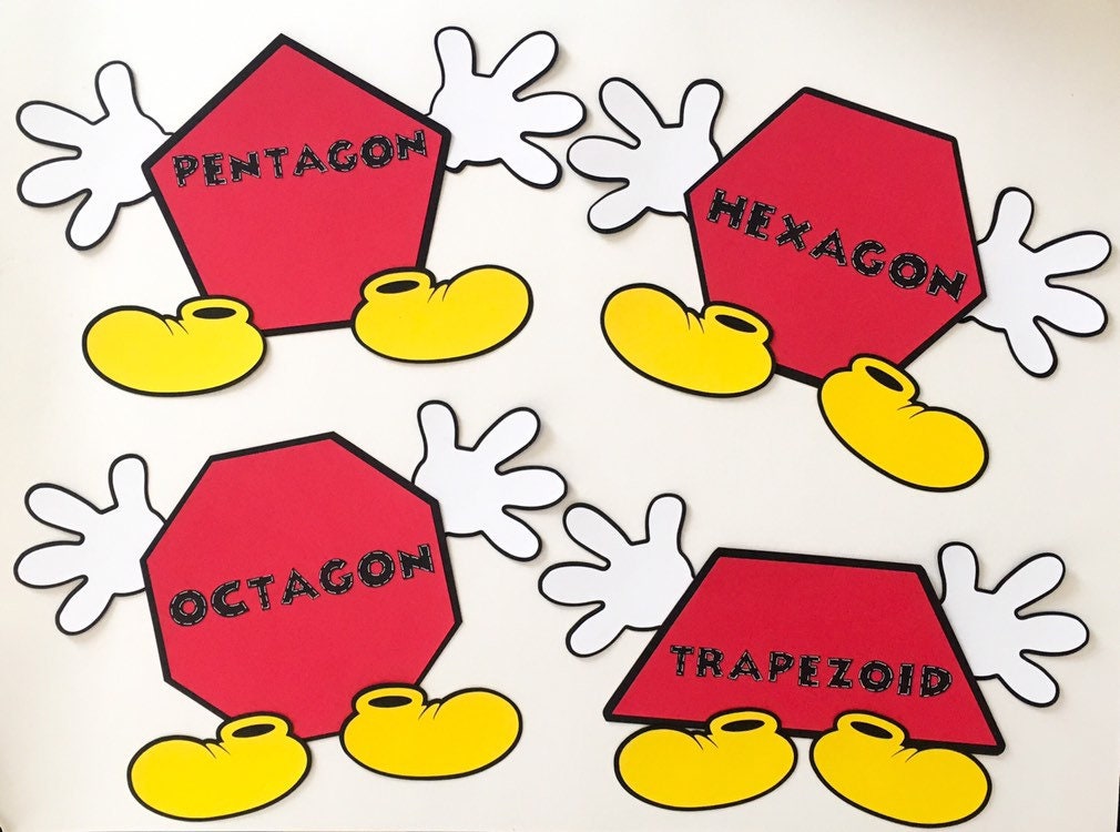 ADDITIONAL SHAPES ONLY for Mickey Mouse Shapes Preschool | Etsy