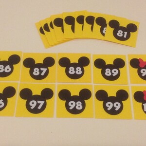 Kindergarten Preschool Walt Disney Mickey and Minnie Mouse 100 Days ...