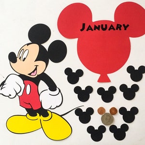 NEW ITEM! Mickey Mouse Birthday Chart Disney Classroom - Etsy