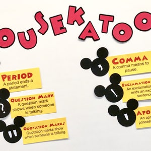 New***mickey Mouse Punctuation Grammar "mousekatools" Elementary ...