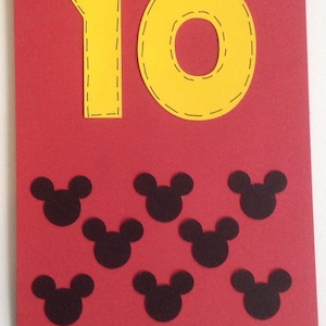 Preschool Kindergarten Classroom Disney Mickey Minnie Mouse 1-10 ...