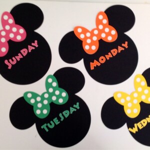 Preschool Kindergarten Classroom Mickey Minnie Mouse Days of the Week ...