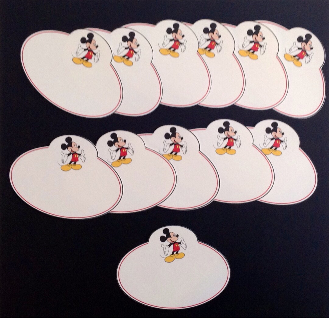 Group of 12, 24 or 36 Walt Disney World Mickey Mouse Themed Name Locker ...