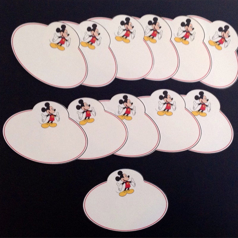 Mickey Name Tag - Etsy