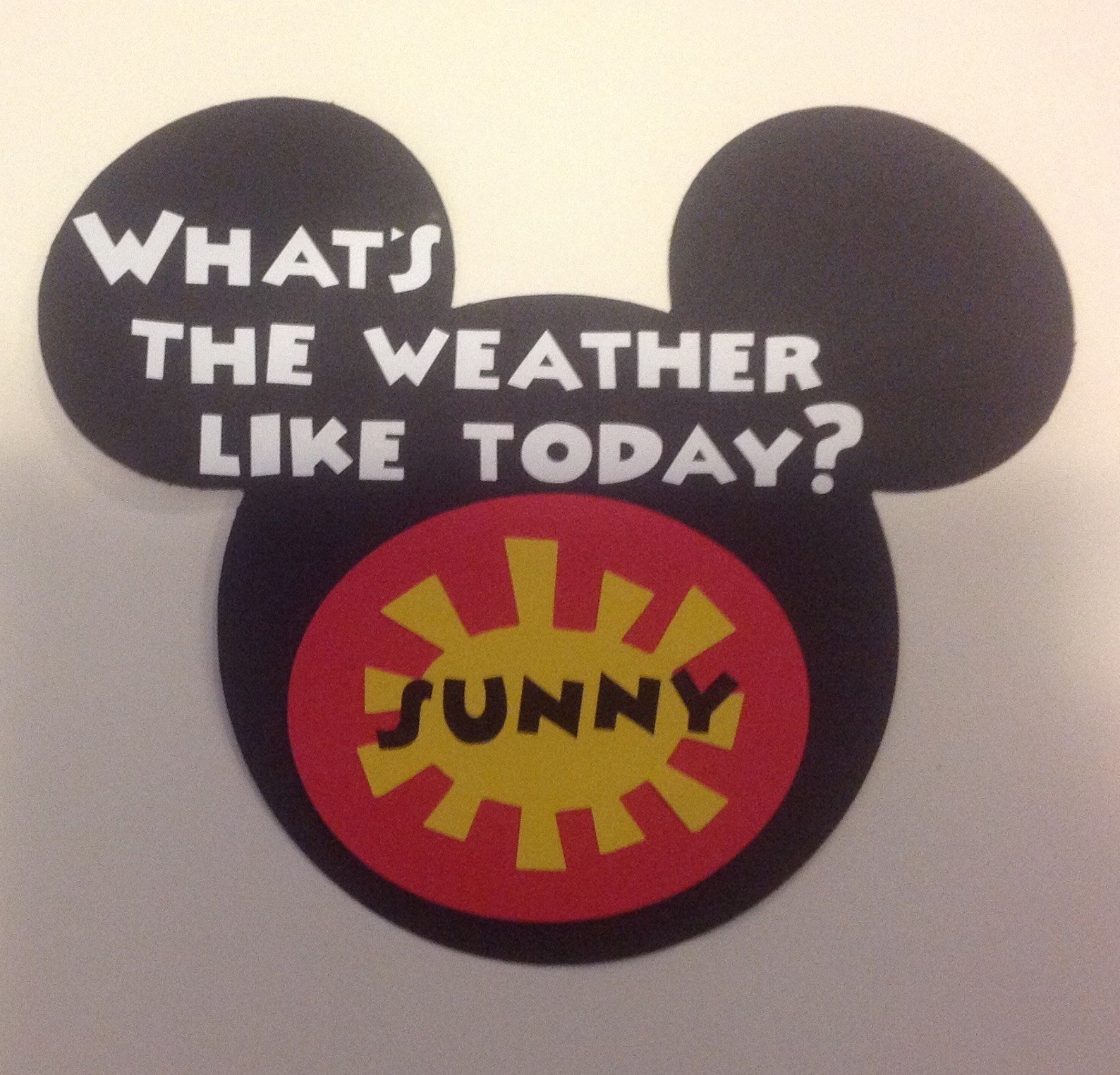 Kindergarten Preschool Disney Weather Chart Cards Mickey and - Etsy