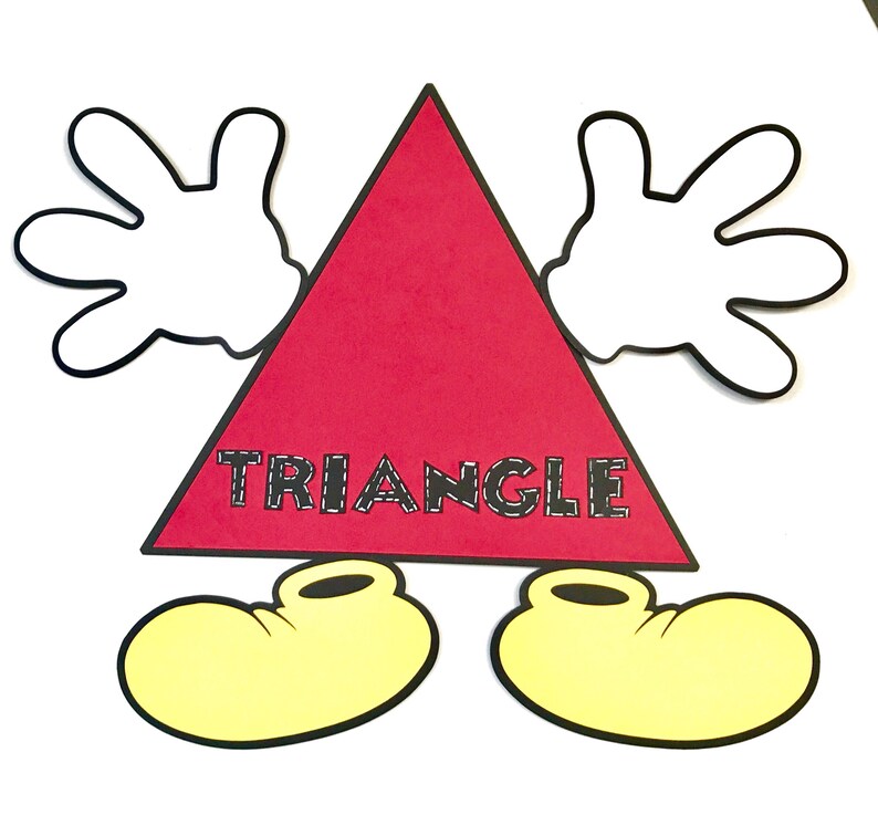 Mickey Mouse Shapes Preschool Kindergarten Classroom School Decoration ...