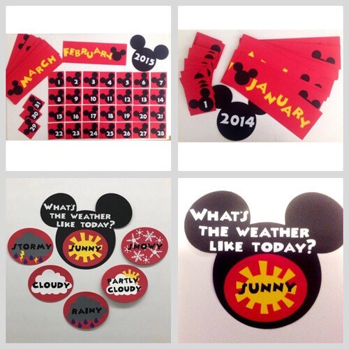 Preschool Kindergarten Classroom Mickey Minnie Mouse Days of - Etsy
