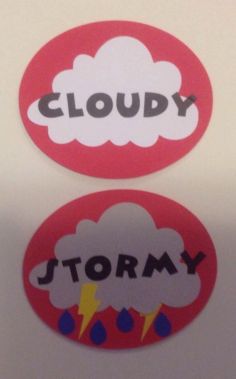 Kindergarten Preschool Disney Weather Chart Cards Mickey and Minnie ...