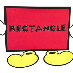 Mickey Mouse Shapes Preschool Kindergarten Classroom School Decoration ...