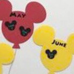 NEW ITEM! Mickey Mouse Birthday Chart Disney Classroom - Etsy