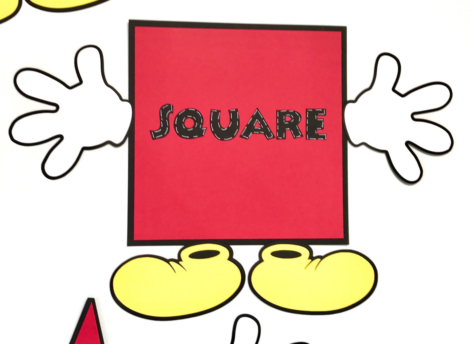 Mickey Mouse Shapes Preschool Kindergarten Classroom School Decoration ...