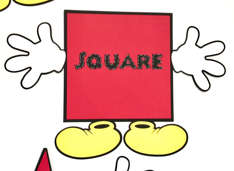 Mickey Mouse Shapes Preschool Kindergarten Classroom School Decoration ...