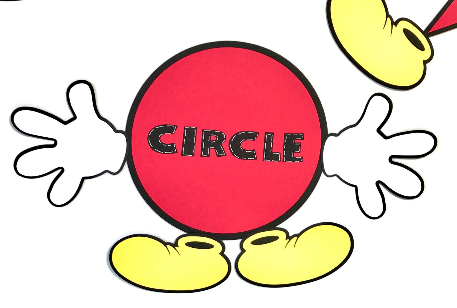 Mickey Mouse Shapes Preschool Kindergarten Classroom School Decoration ...