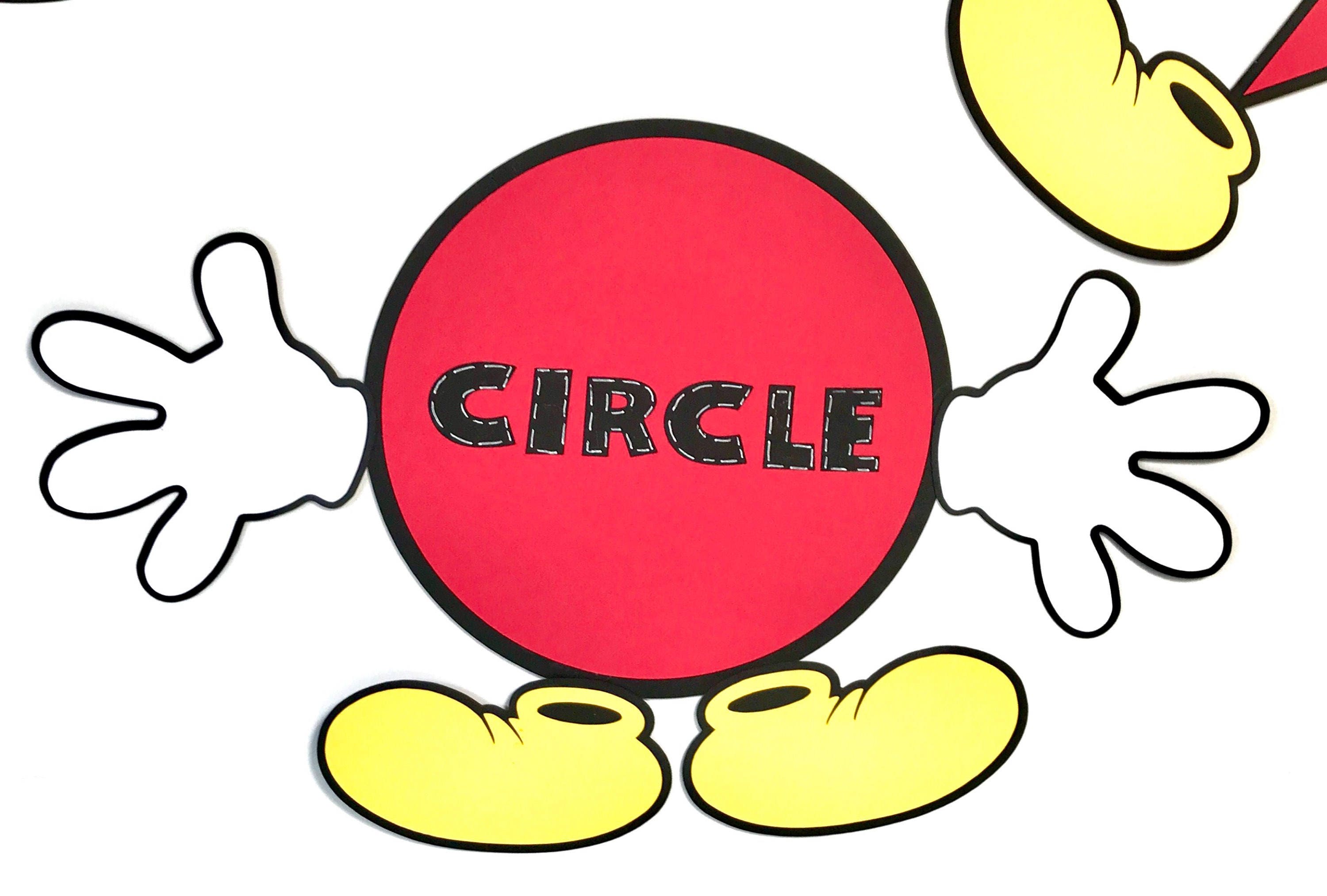 Mickey Mouse Shapes Preschool Kindergarten Classroom School - Etsy Canada