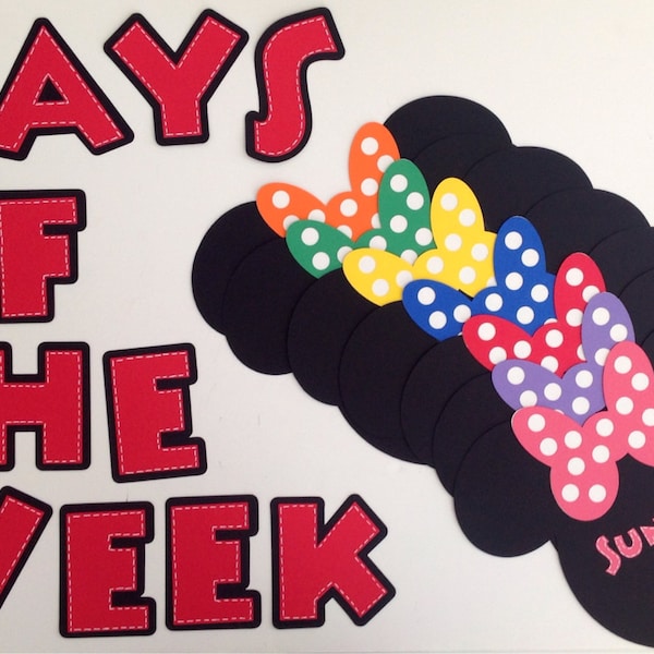 Minnie Mouse Sticker Chart - Etsy