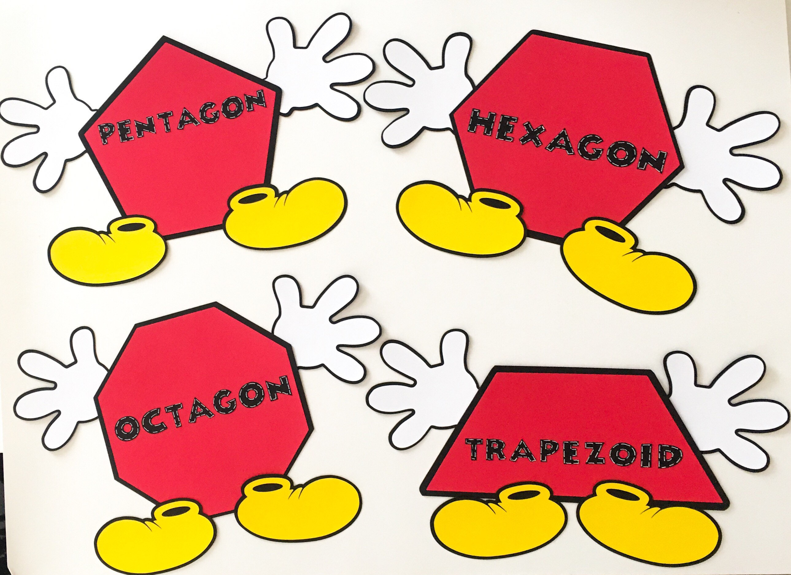 ADDITIONAL SHAPES ONLY for Mickey Mouse Shapes Preschool | Etsy