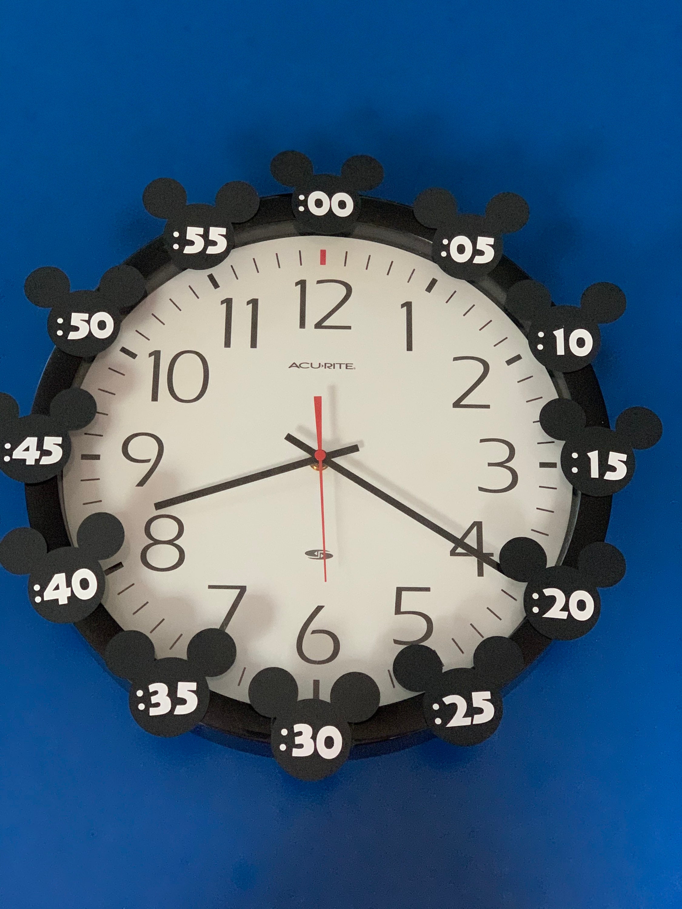 Clock Numbers to Teach Time Disney Classroom Mickey Mouse | Etsy
