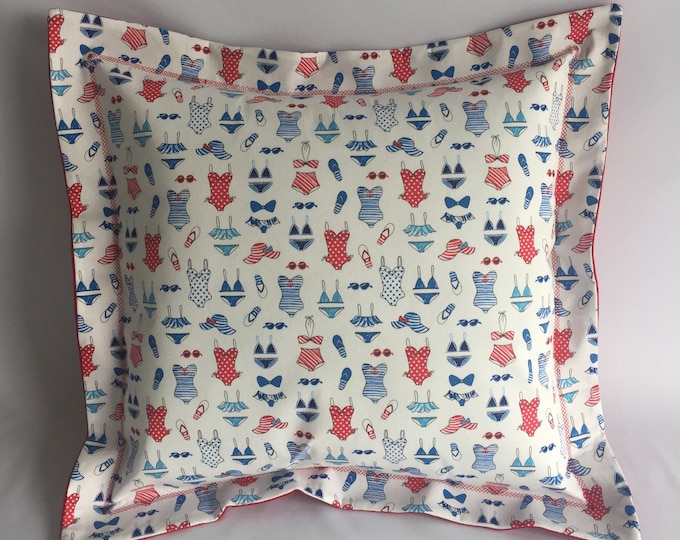 Nautical Beach | Beach Pillow Covers | Beach Art Decor | Swimsuit ...