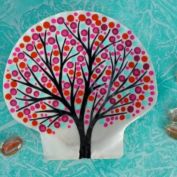 Sea Shell Dot Art - Etsy