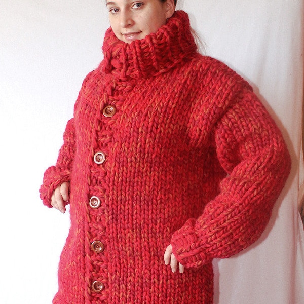 Hand Knit Jacket - Etsy
