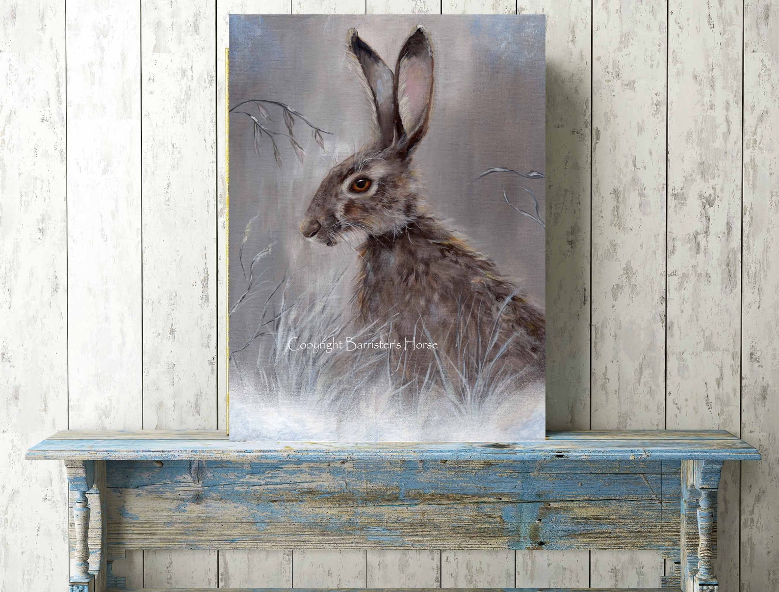 WINTER HARE Fine Art Giclee Prints From My Acrylic on Linen - Etsy