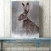 WINTER HARE Fine Art Giclee Prints From My Acrylic on Linen - Etsy