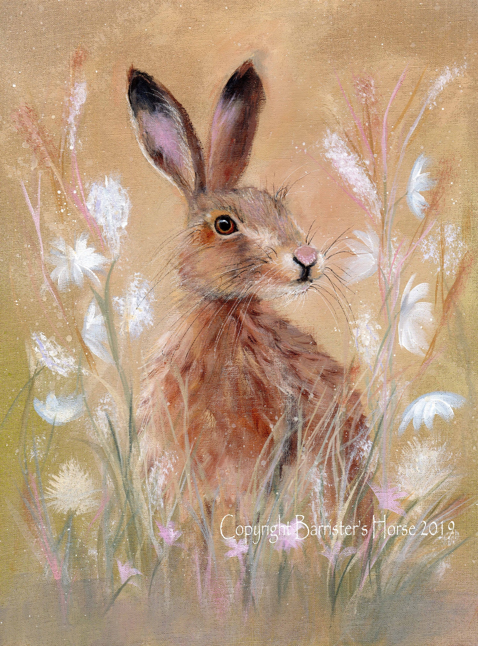 SPRING HARE Fine Art Giclee Prints From My Acrylic on Canvas - Etsy