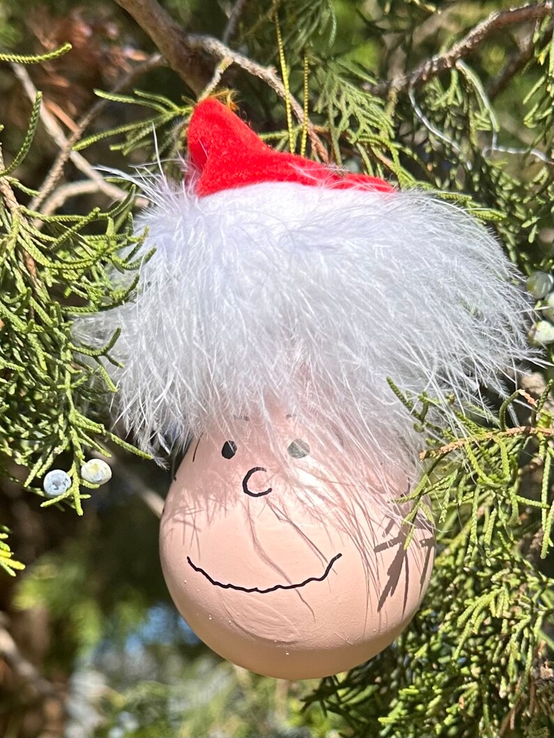Hand-painted Christmas Characters Lightbulb Ornament - Etsy