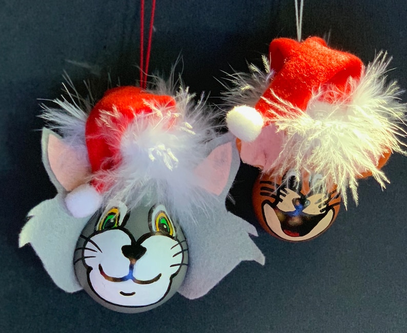 Vintage Cartoon Character Christmas Tree Ornaments: Tom and Jerry ...