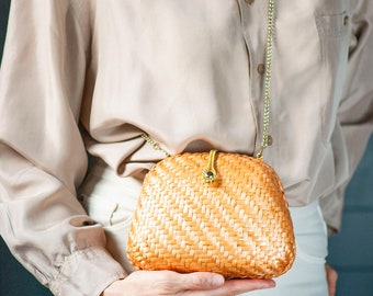 Wicker Handbag Purse - Etsy