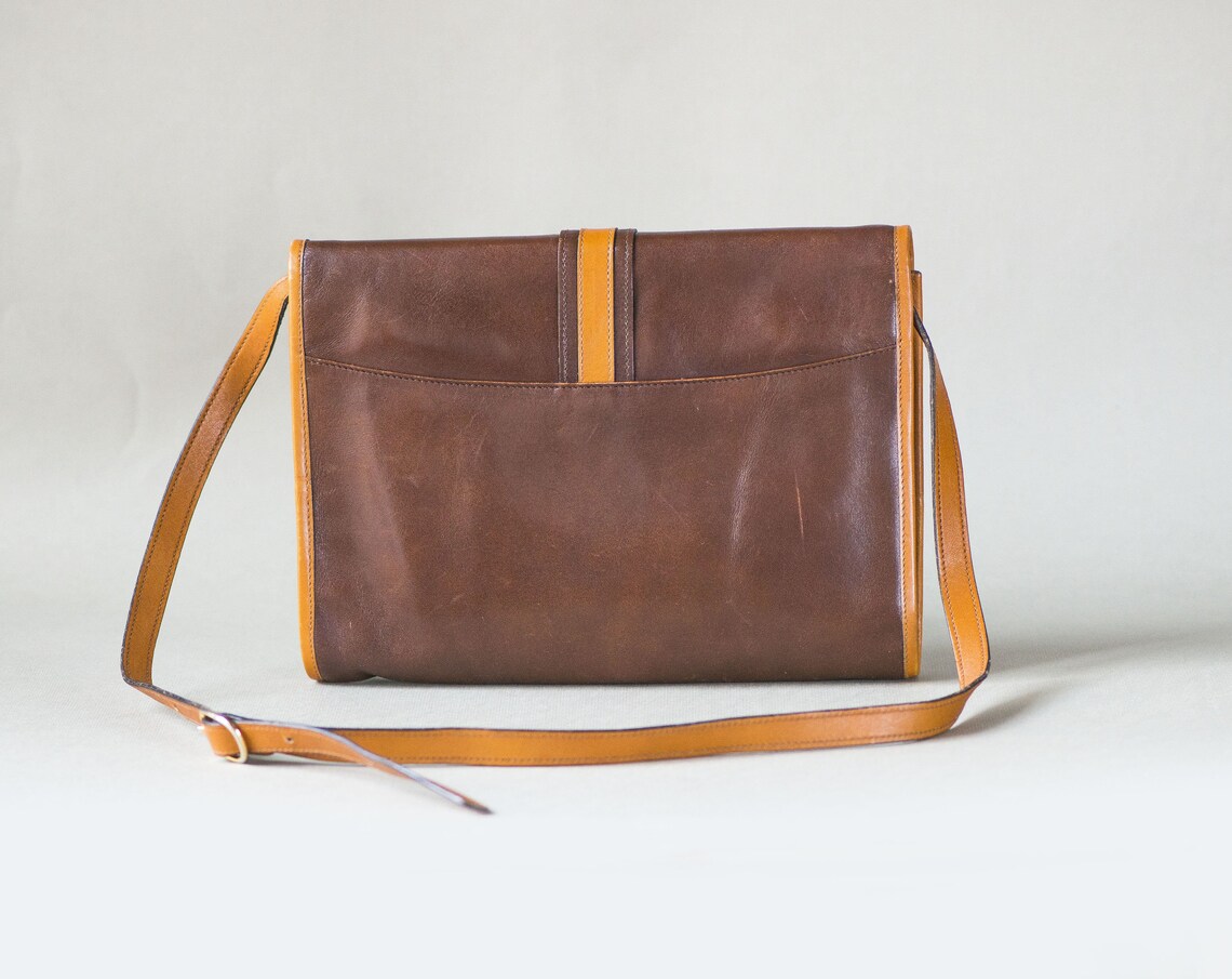 Tan Envelope Handbag for Women. Genuine Leather GD Clutch Bag. - Etsy