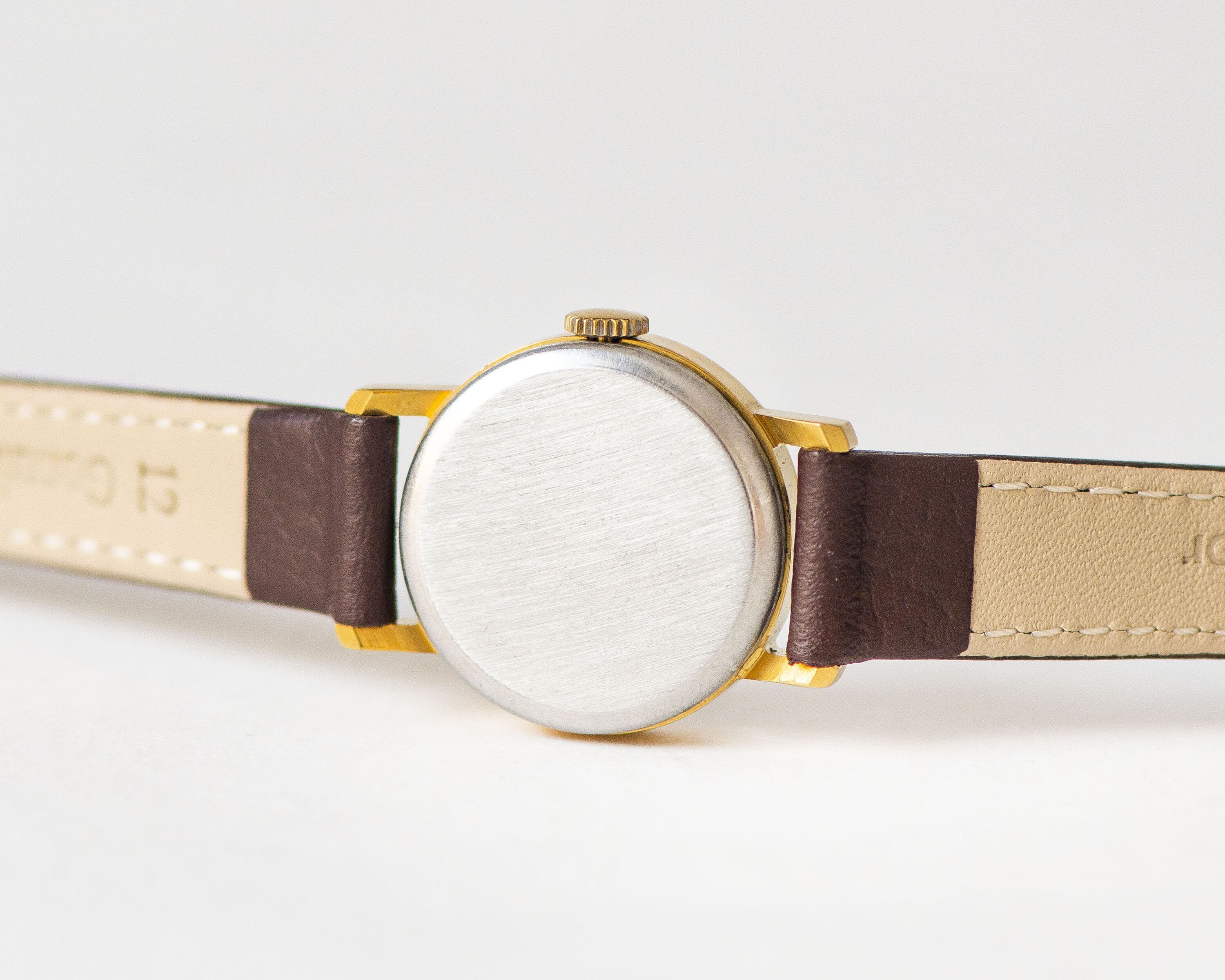 Gold flowers women watch RAY. Vintage women watch black dial. | Etsy