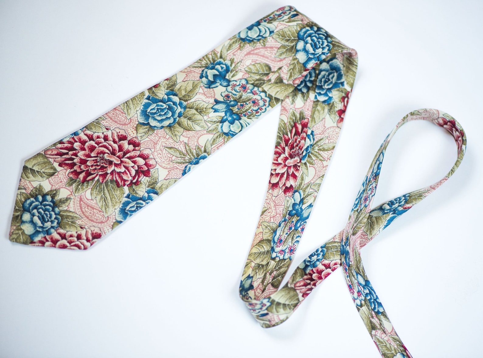Chinese Floral Patternmen Tie by Hugo Boss. Pure Silk Mens - Etsy