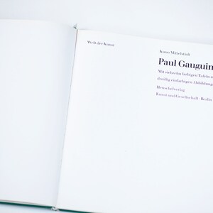 Paul Gauguin Paintings Book Vintage in German 1973. French Post ...