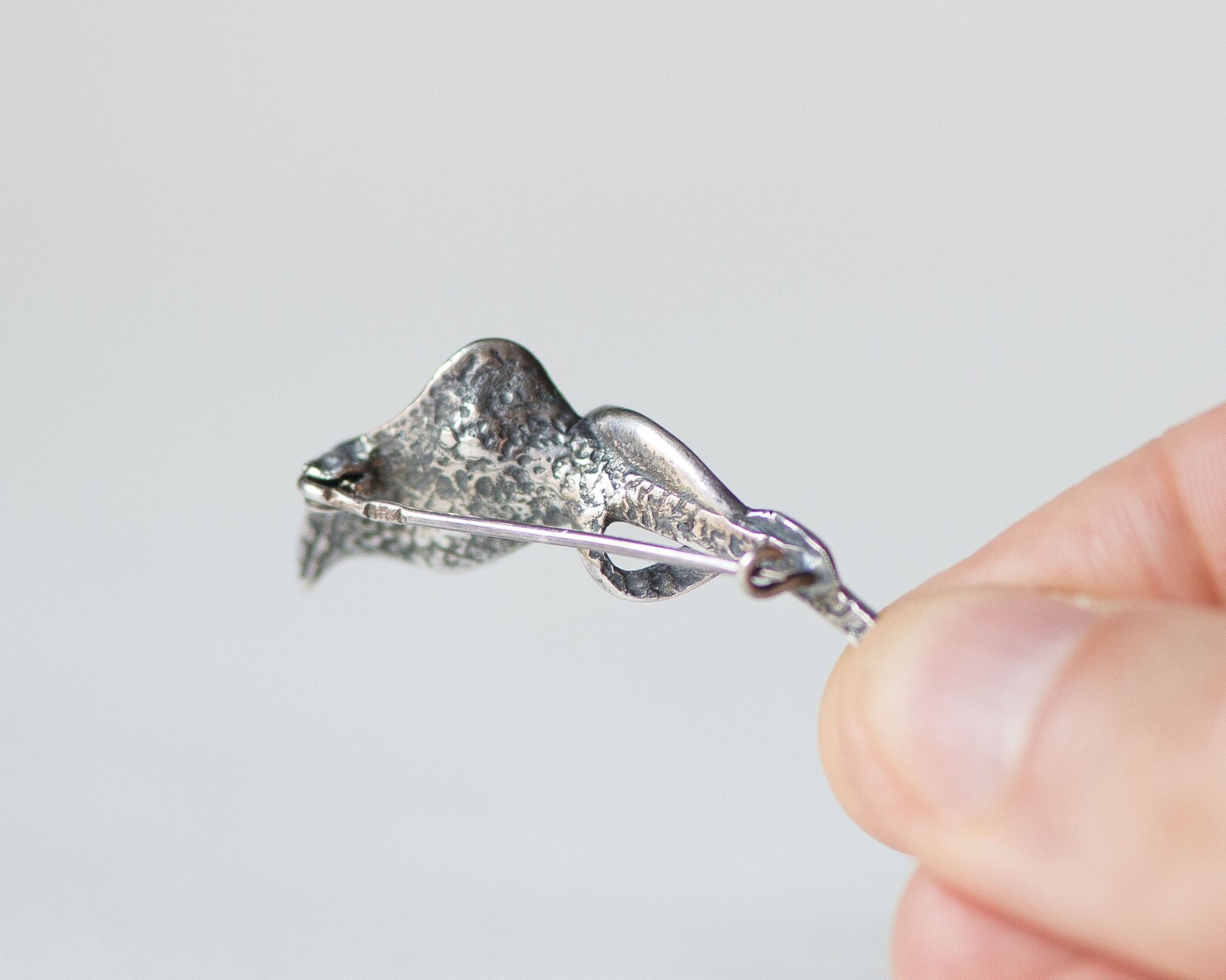 Silver Flower Brooch Vintage Hallmark 925. Sterling Silver - Etsy