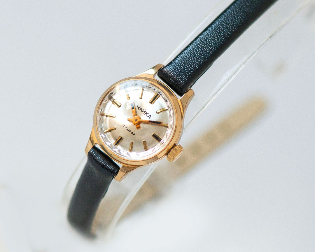 Vintage Gold Plated Women Watch CHAIKA. Super Small Lady Watch - Etsy