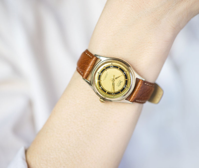 Tomboy Watch for Women Vintage Zentra Gold Plated. Unisex | Etsy