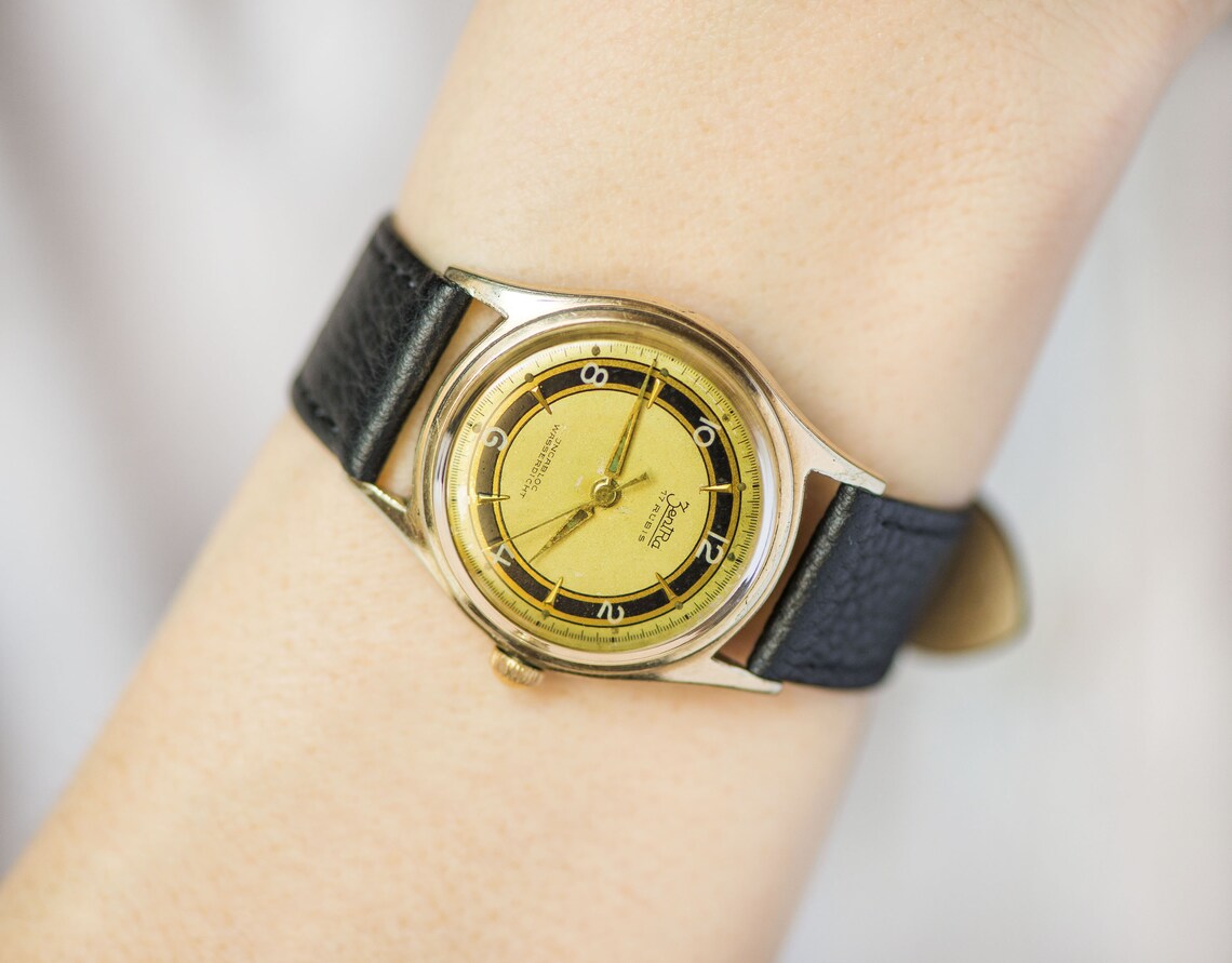 Tomboy Watch for Women Vintage Zentra Gold Plated. Unisex | Etsy