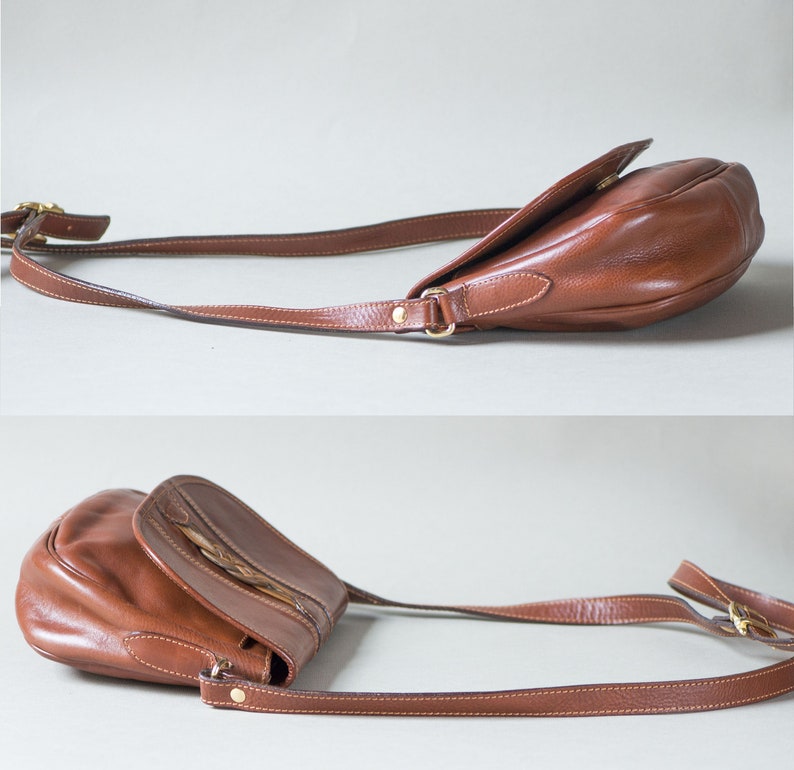 Small Brown Leather Crossbody Purse Bag for Women. Shoulder - Etsy
