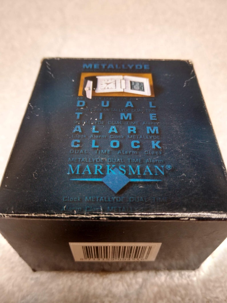 Vintage Marksman Metallyde Dual Alarm Clock PF Products 1980's Bell ...
