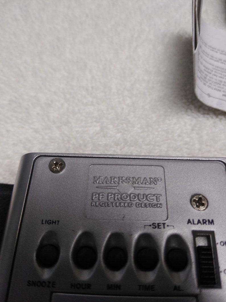 Vintage Marksman Metallyde Dual Alarm Clock PF Products 1980's Bell ...