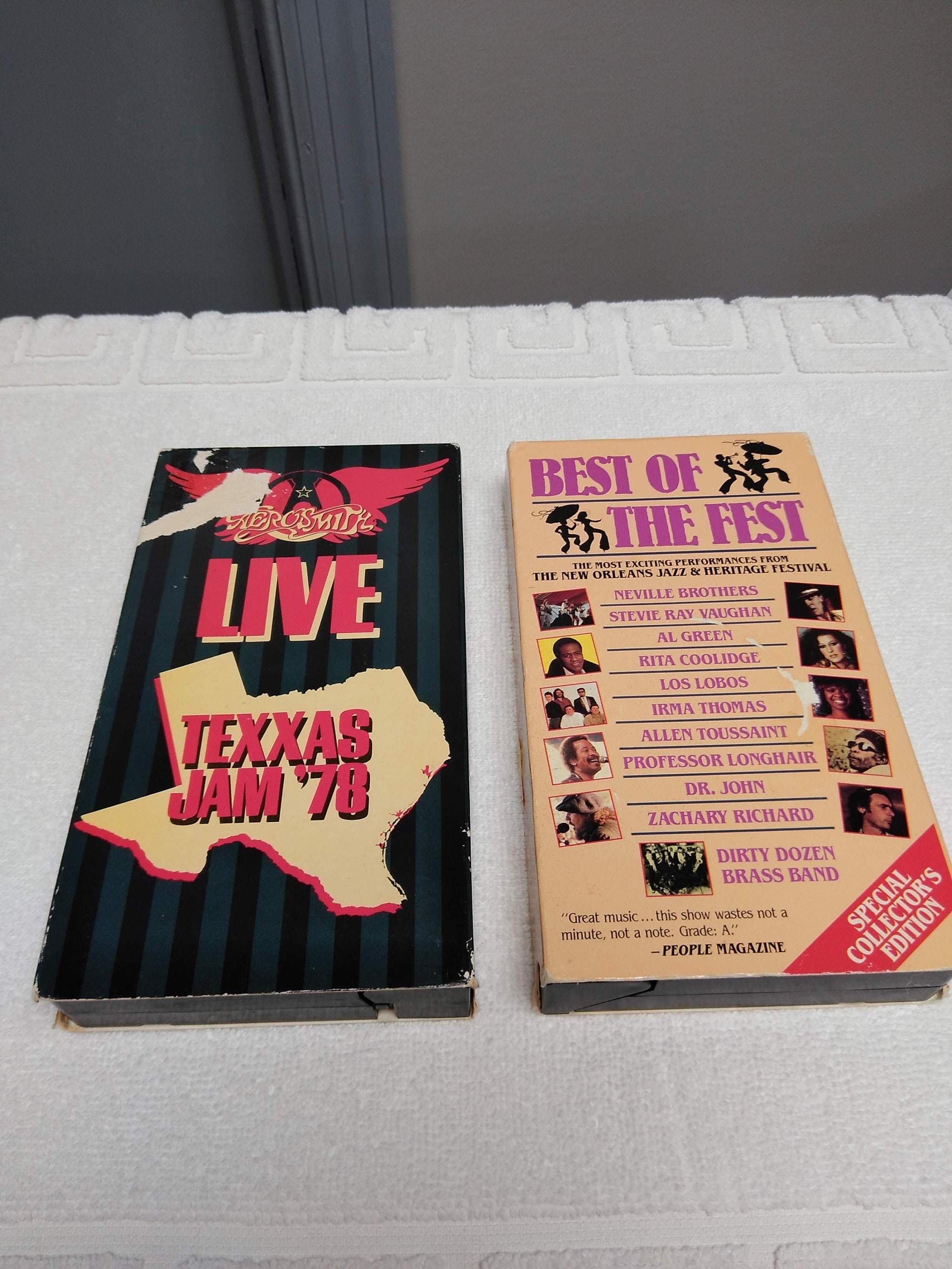 Aerosmith Live Texas Jam 1978 VHS - Etsy