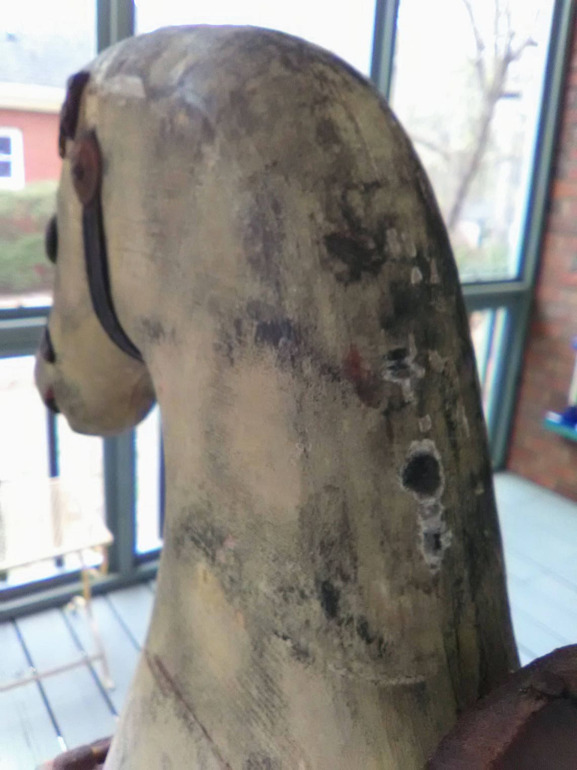 REDUCED P.J. MARQUA & Co. Wooden Toy Hobby Horse Made in 1878 - Etsy