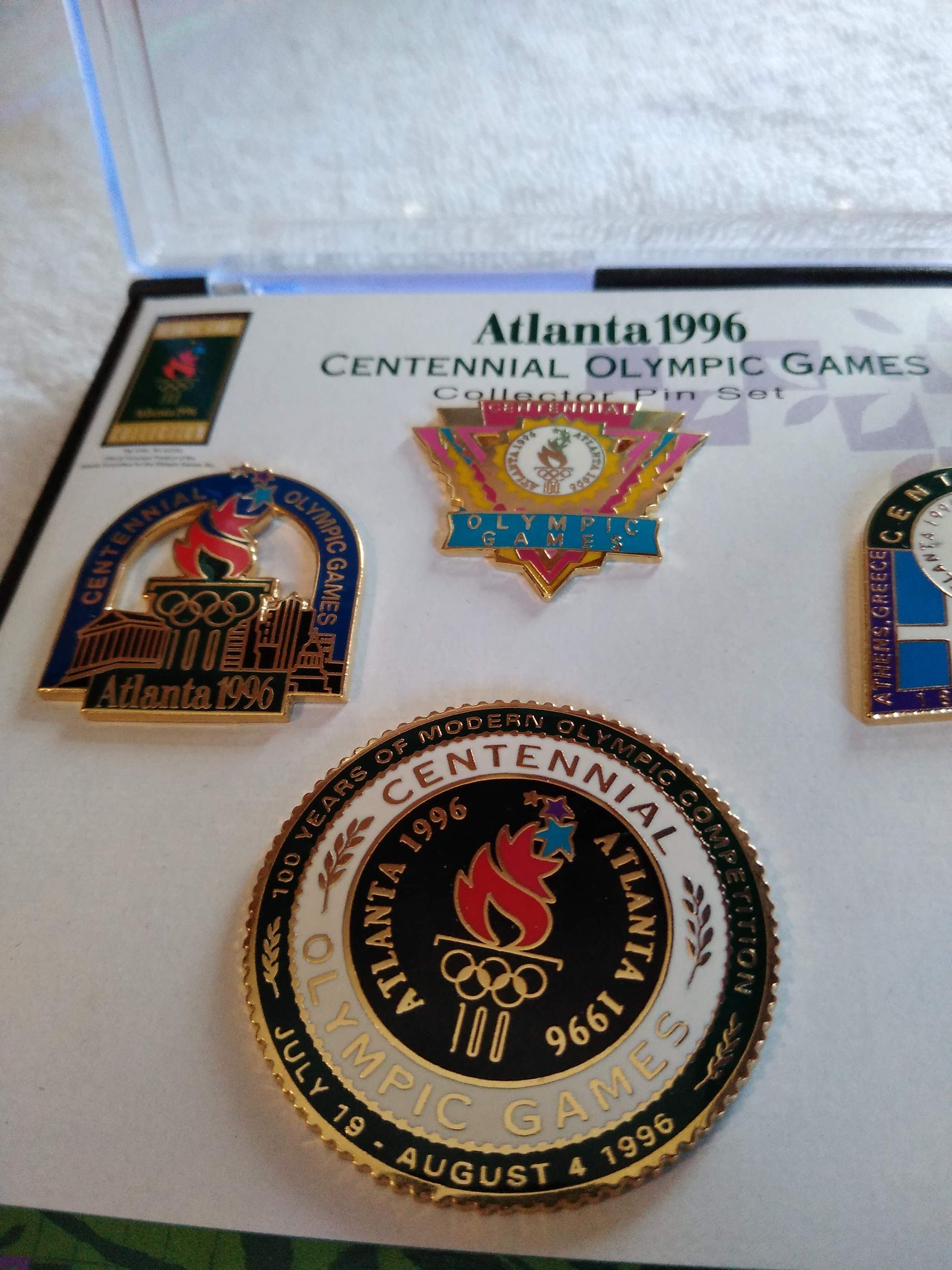 Atlanta 1996 Centennial Olympic Pin Collection 4 Authentic New, Never ...