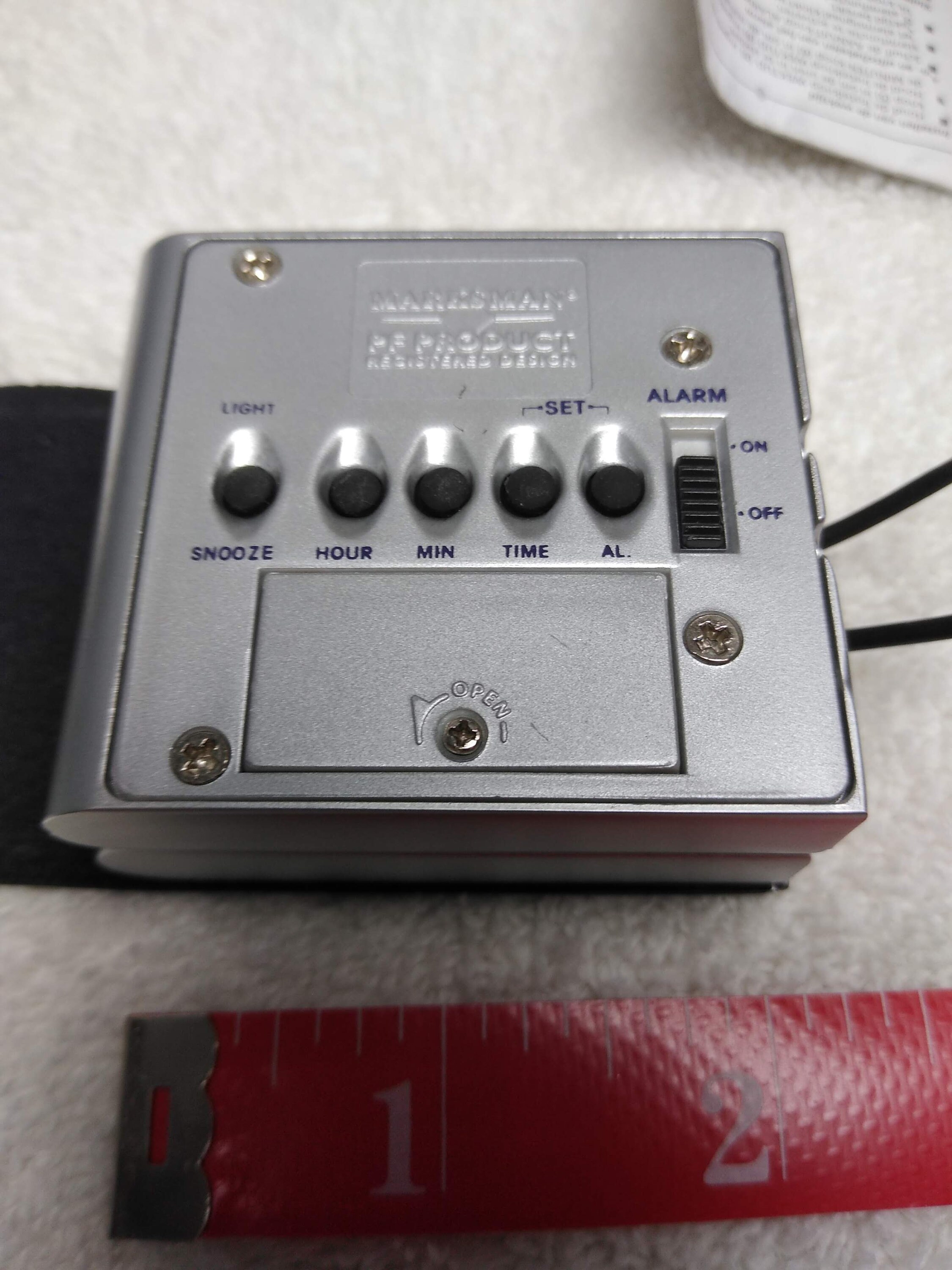 Vintage Marksman Metallyde Dual Alarm Clock PF Products 1980's Bell ...