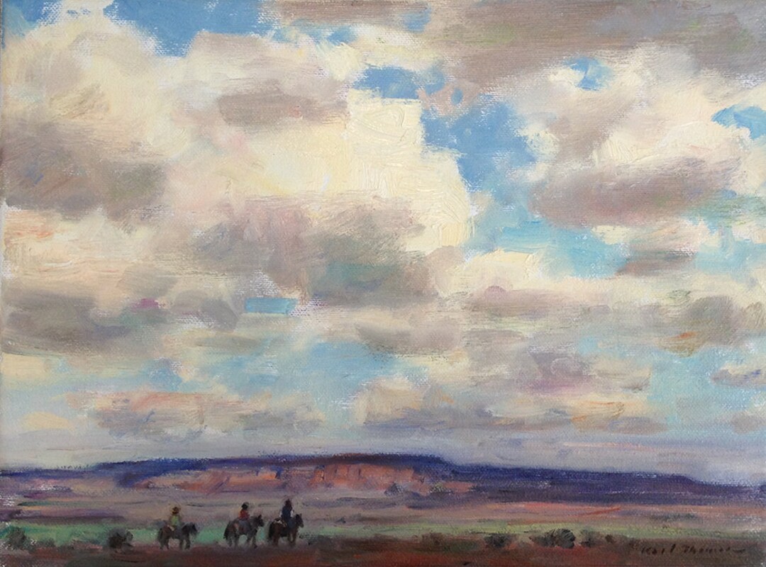 Commission - Karl Thomas Plein Air Painting - Oil on Canvas - Utah ...