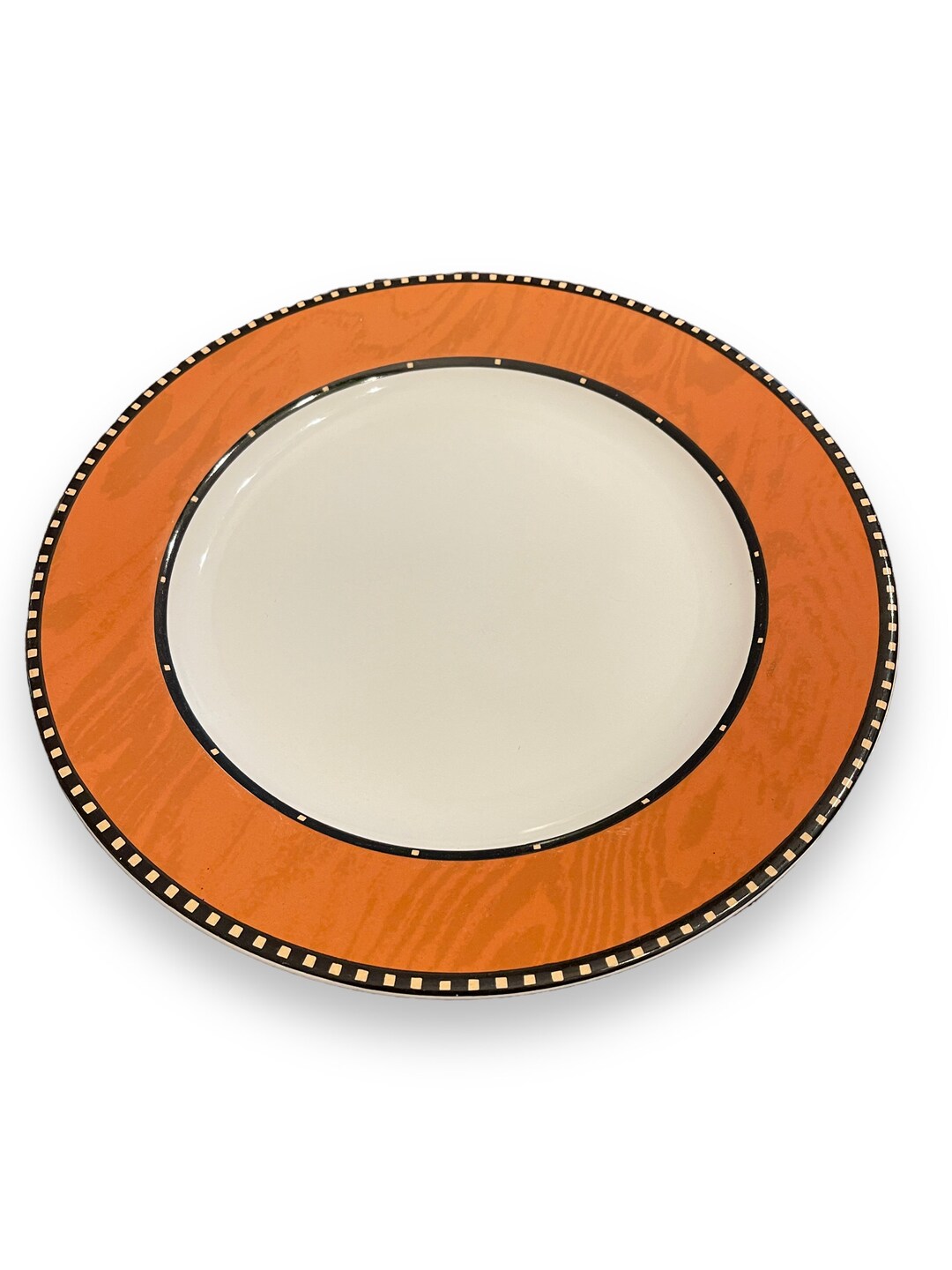 Vintage Moravia Van Beers Banded Stoneware Dinner Plate Thanksgiving ...