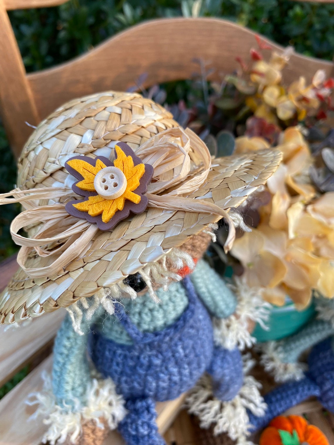 Scarecrow Shelf Sitter Crochet Pattern PDF No Sew/low Sew Amigurumi ...