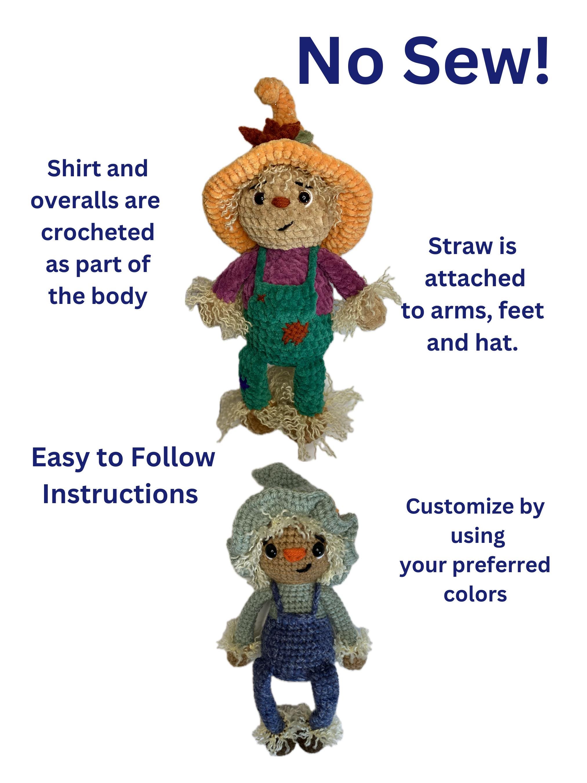Scarecrow Crochet Pattern Bundle| Two Scarecrow Patterns Included| Fall ...